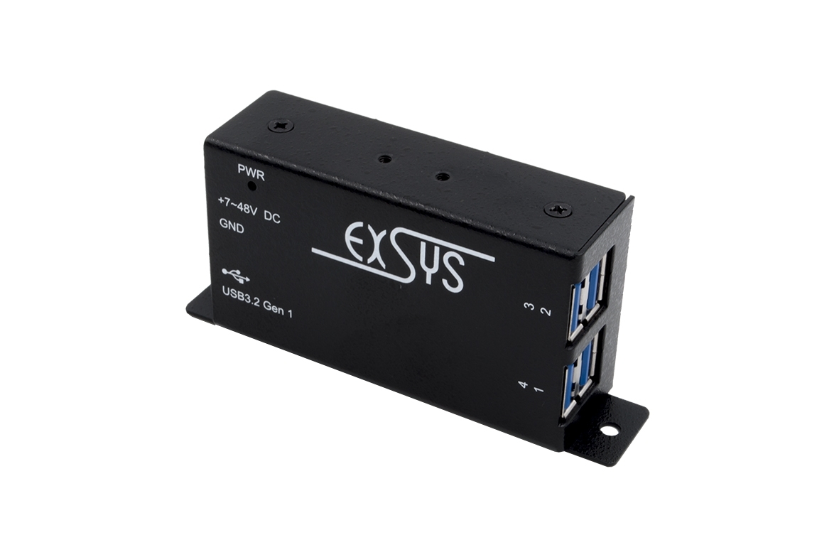 Kleinster 4-Port USB 3.2 Gen 1 Metall HUB mit 15KV ESD ...