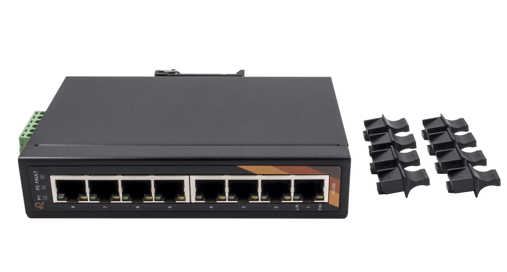 8-Port Industrial Ethernet Unmanaged Switch | EX-6205