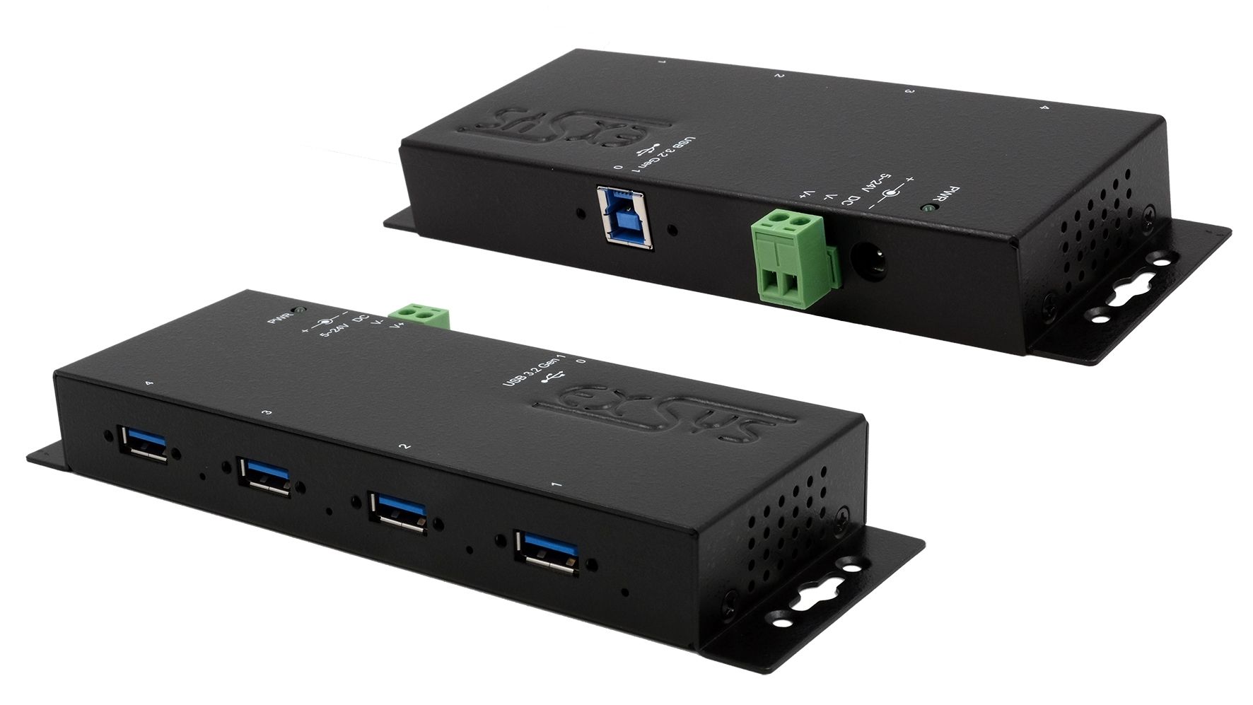 4 Port USB 3.2 Gen 1 Metall HUB incl. 12V/3A power supply | EX-1184HMVS-2