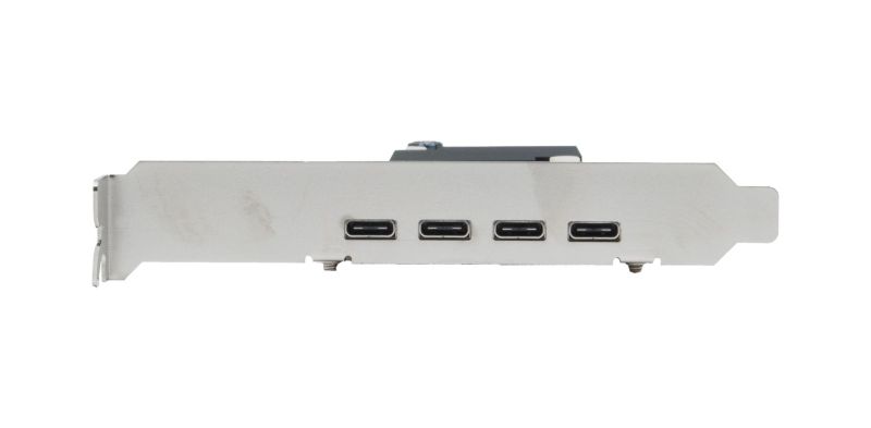 USB 3.2 Gen 1 PCIe (x4) board with four C-ports incl. low profile ...